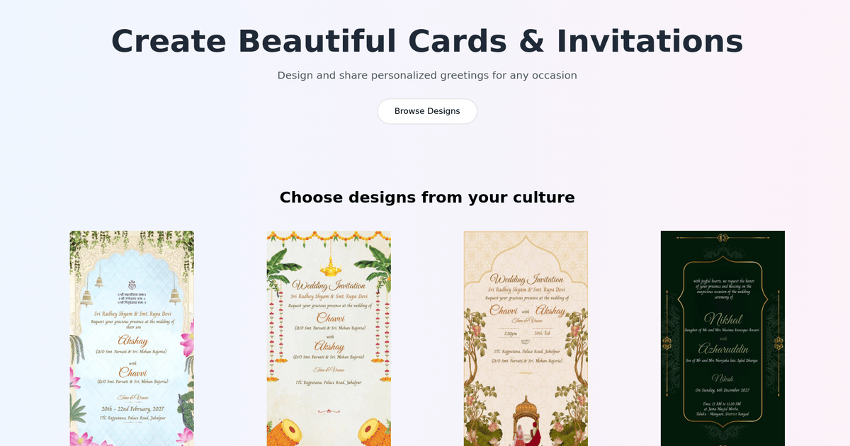 Free Wedding Invitation Maker Online